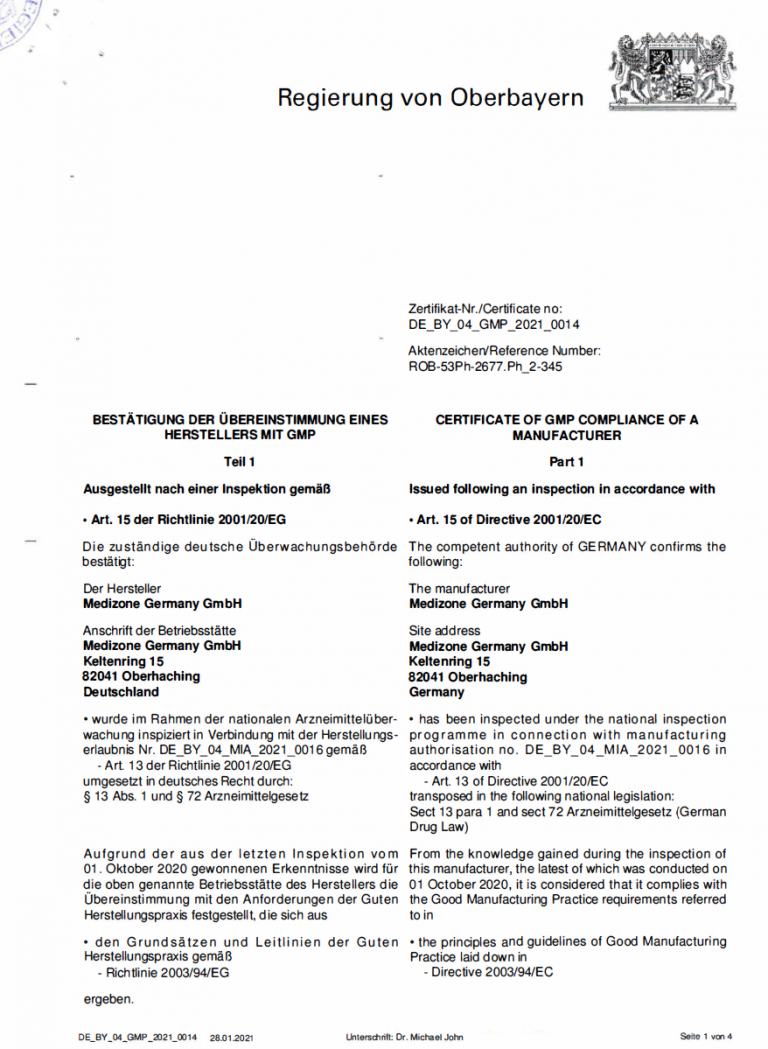 Wholesale Licence | GDP | Comparator Medicines | MEDIZONE